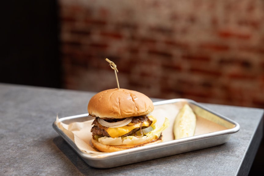 Tap House Cheeseburger To-Go | Indio Taphouse